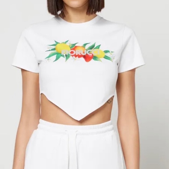 Fiorucci | Tops | Fiorucci Fruit Logo Cropped Tee | Poshmark